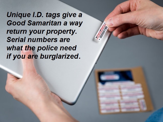 The ID tags are one part of a larger system - My Property ID Registry